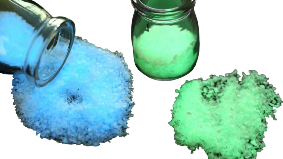 Escamas fluorescente VERDE y AZUL 100 gr - RESINAS EPOXI TRANSPARENTES ...